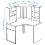 Perfect MICKE Corner Workstation – Space-Saving Desk
