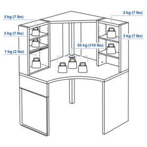 Perfect MICKE Corner Workstation White – Compact IKEA Desk