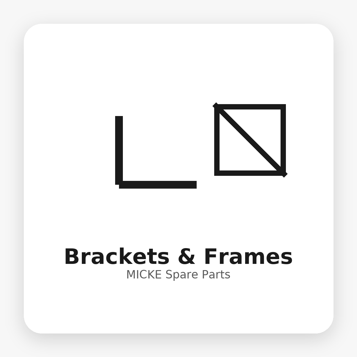 Brackets & Frames | micke desk